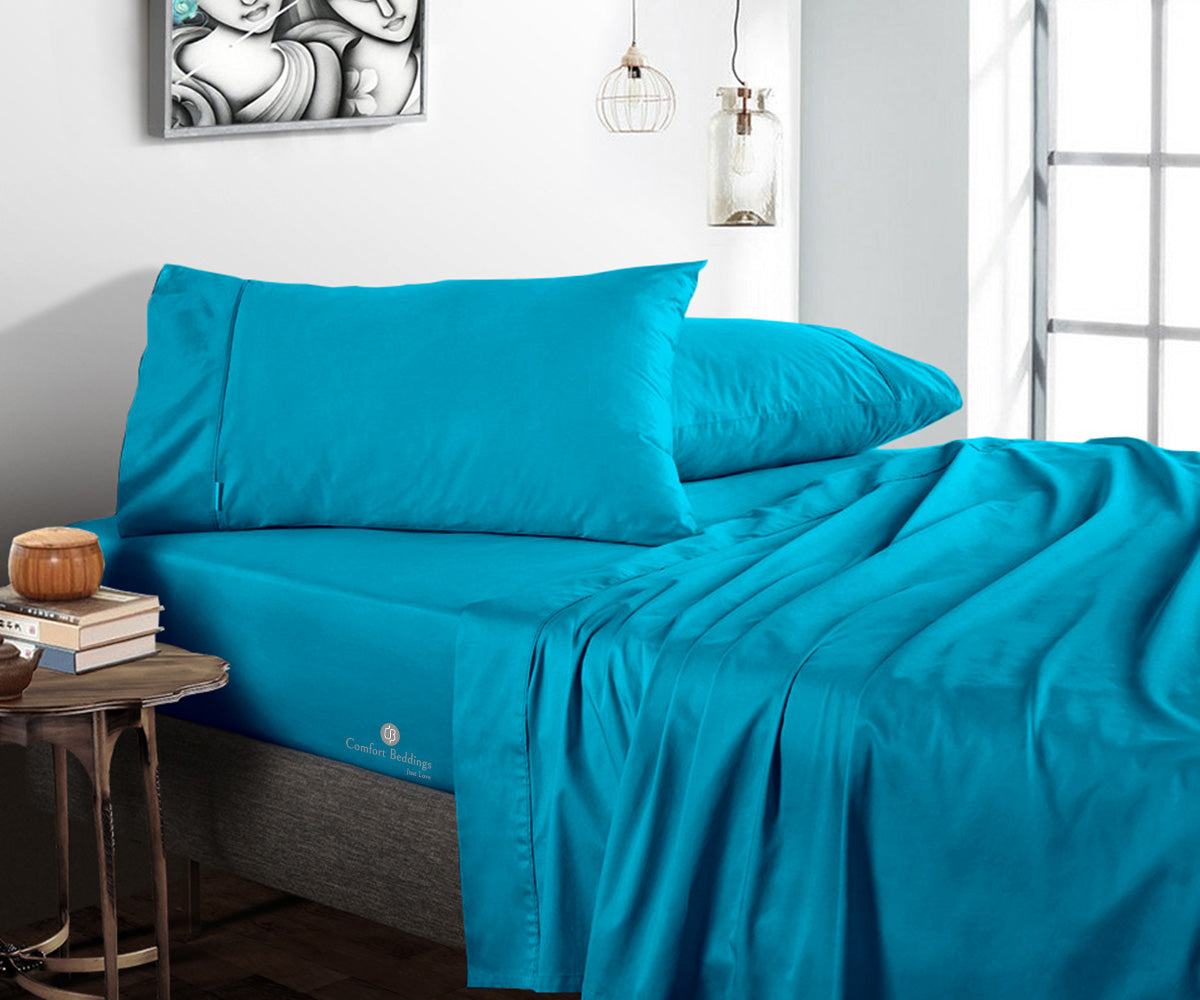 Turquoise Blue Bed Sheets | Comfort Beddings