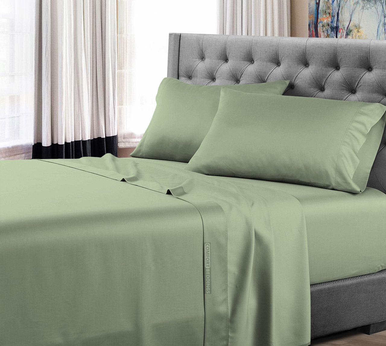 Moss Bedsheet Set | 4 piece sheet set — Comfort Beddings